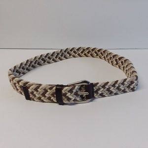 Accessories | 8s Woven Brown Gray White Rope Belt Vintage | Poshmark